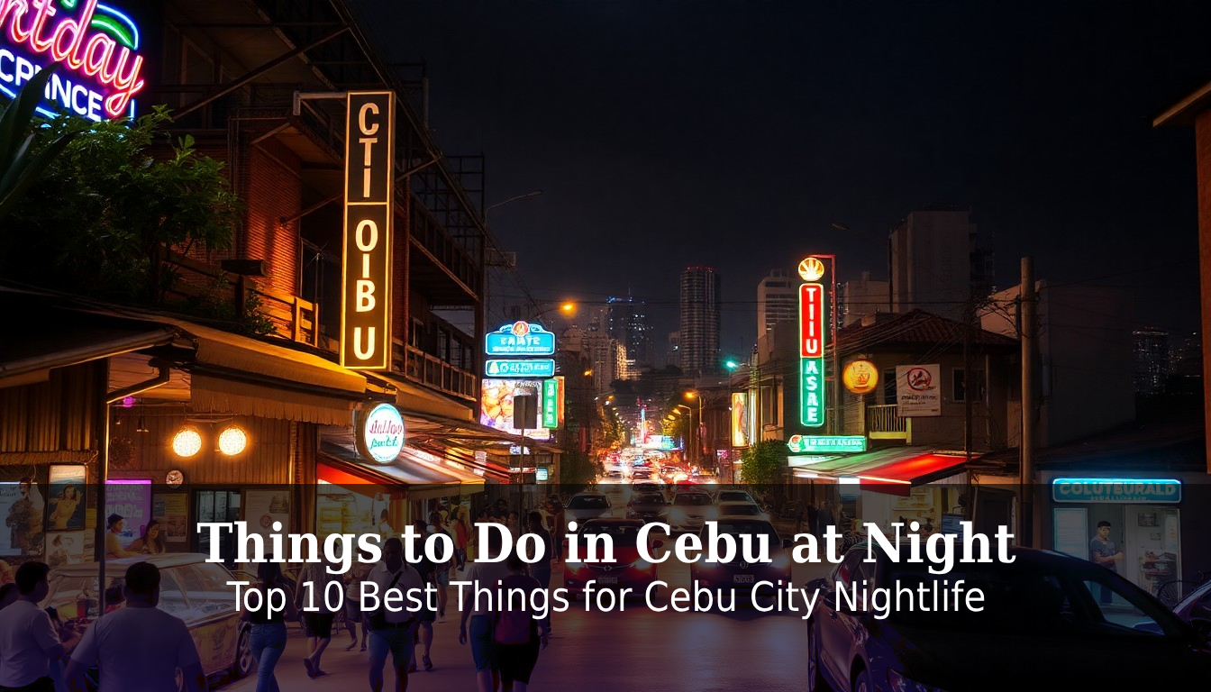 Things to Do in Cebu at Night: Top 10 Best Things for Cebu City Nightlife